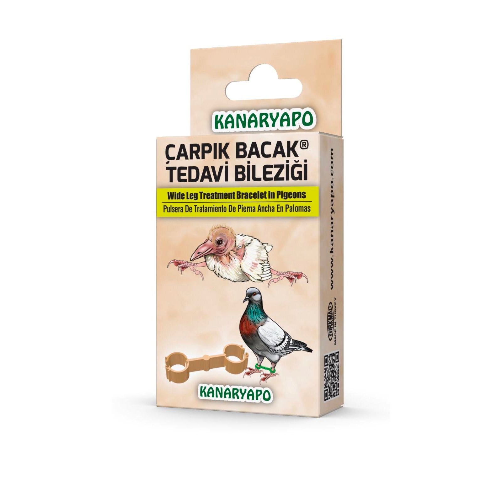 KANARYAPO Splay Leg Treatment Bracelet (Pigeon) – The Canary Finch Store
