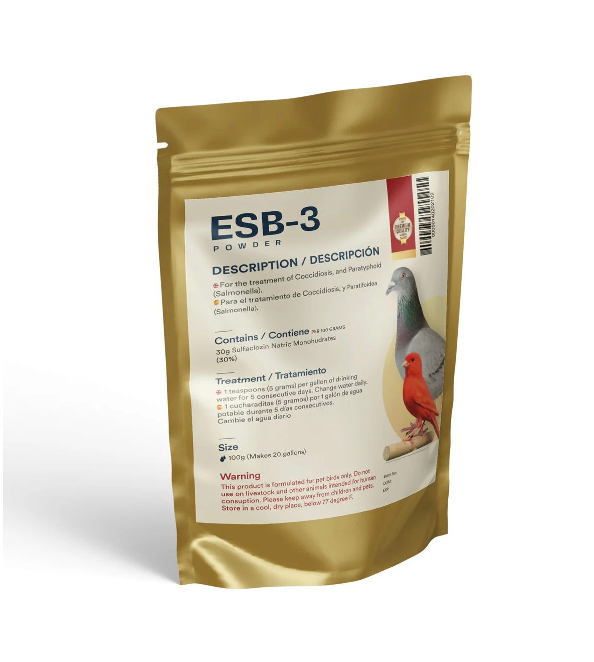 ESB-3 Coccidiosis & Paratyphoid Treatment – The Canary Finch Store