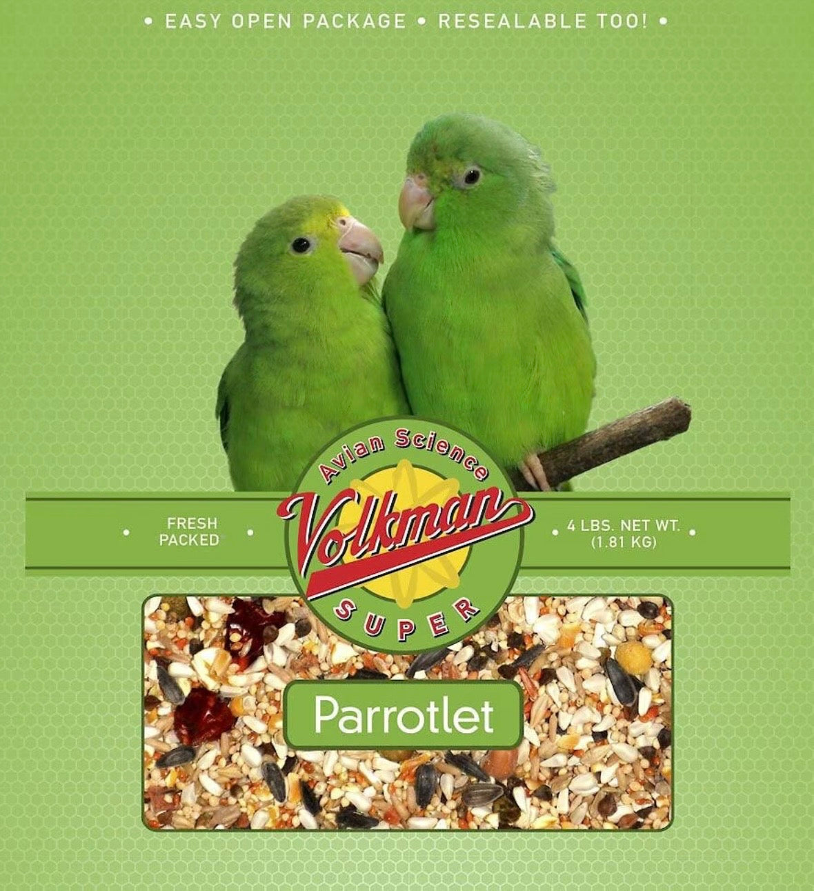 Volkman Avian Science Parrotlet 4lb – The Canary Finch Store
