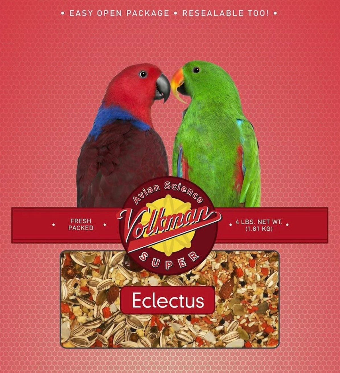 Volkman Eclectus 4 lbs – The Canary Finch Store